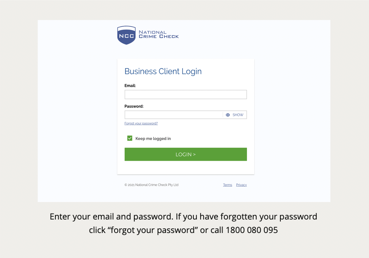 Getting Started | User Manual - National Crime Check